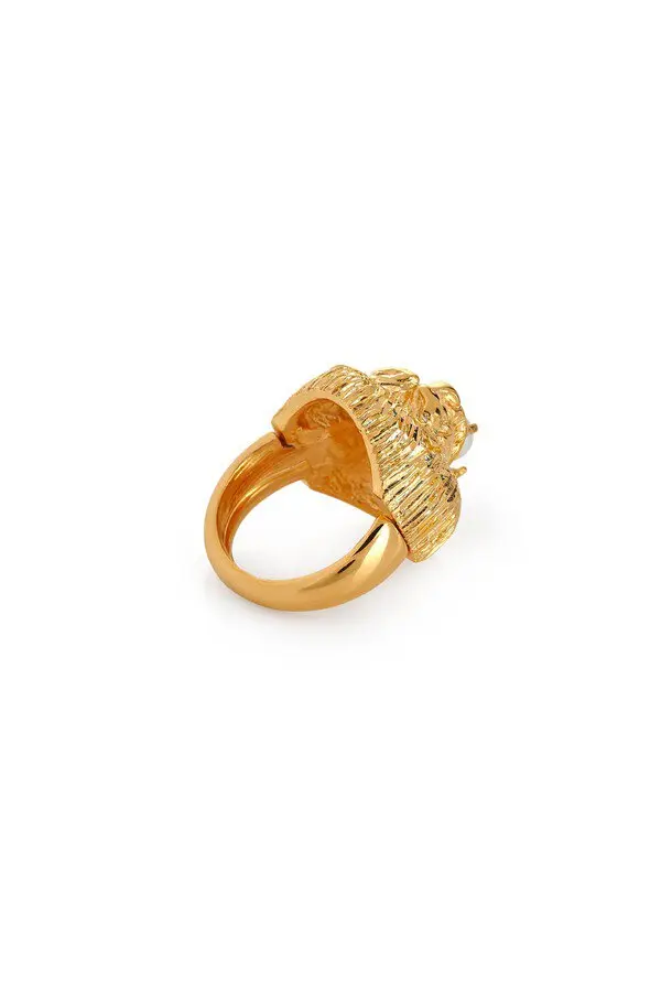 KENNETH JAY LANE Lion Head Adjustable Ring