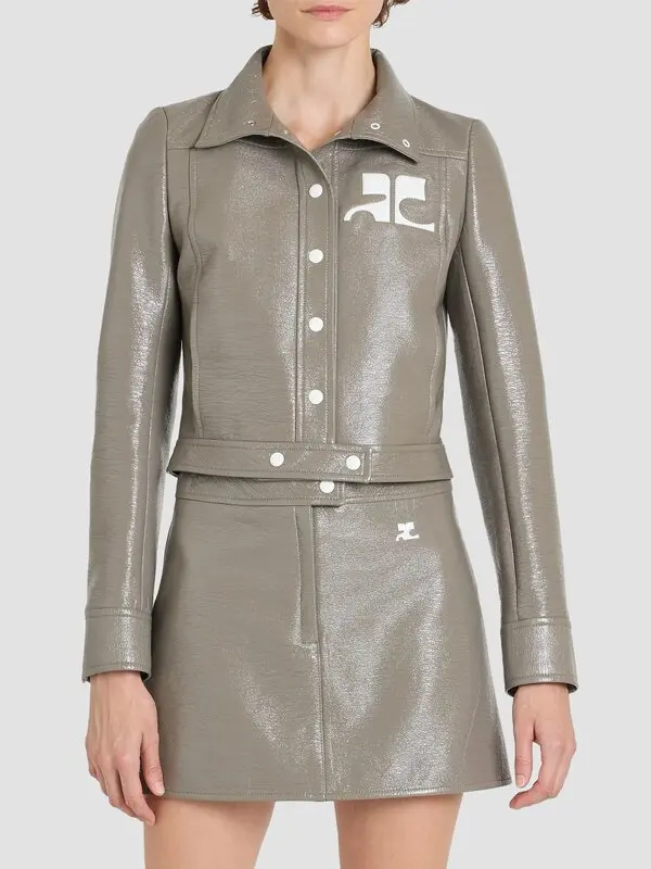 COURREGES Vinyle Reedition Jacket - Light Mocha