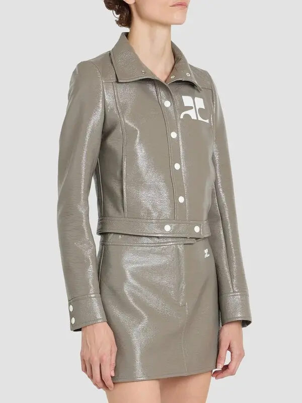 COURREGES Vinyle Reedition Jacket - Light Mocha