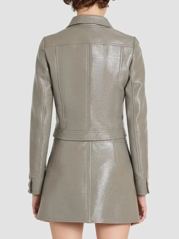 COURREGES Vinyle Reedition Jacket - Light Mocha
