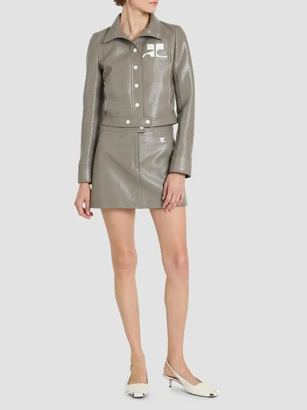 COURREGES Vinyle Reedition Jacket - Light Mocha