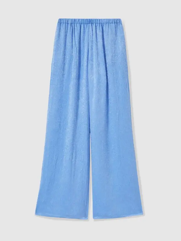 Significant Other Crinkle-satin Wide-leg Trousers