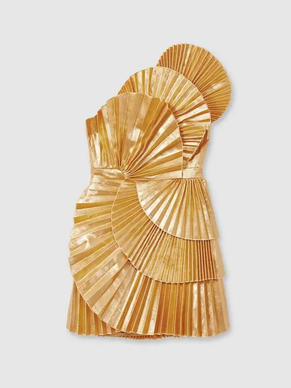 abbotsford mini dress Make a statement at this years Spring Carnival in the stunning Abbotsford  Mini Dress by ACLER, The dramatic and structural layered pleated fan detail  on the front and back of the bodice adds a touch