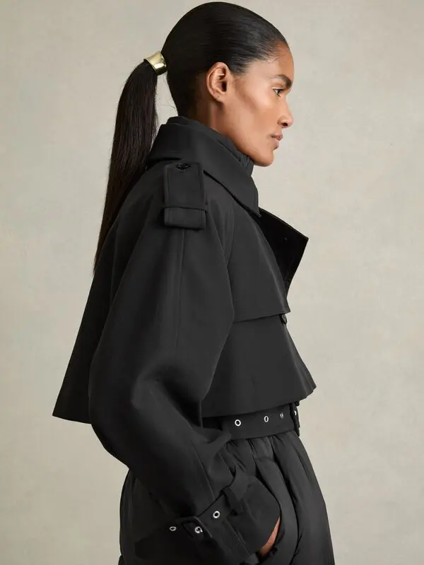 REISS Emmie Hybrid Puffer Coat