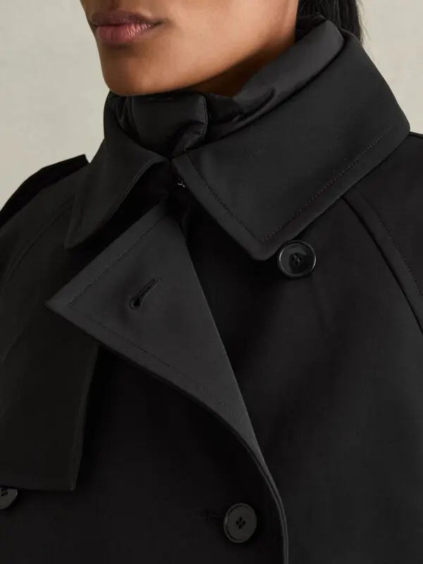 REISS Emmie Hybrid Puffer Coat
