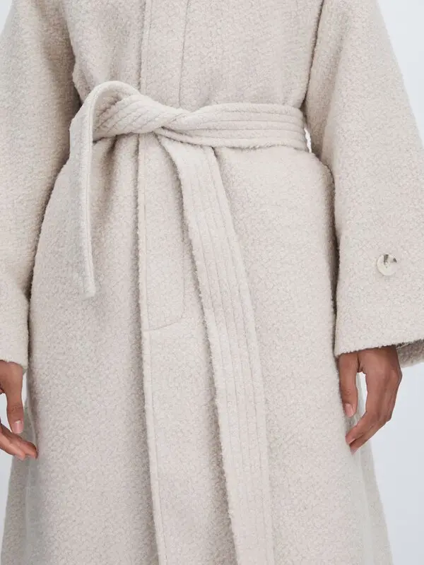 MEOTINE Gia Wool-blend Bouclé Coat