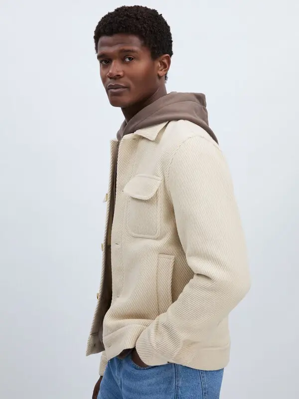LES DEUX Nash Hybrid Jacket With Wool