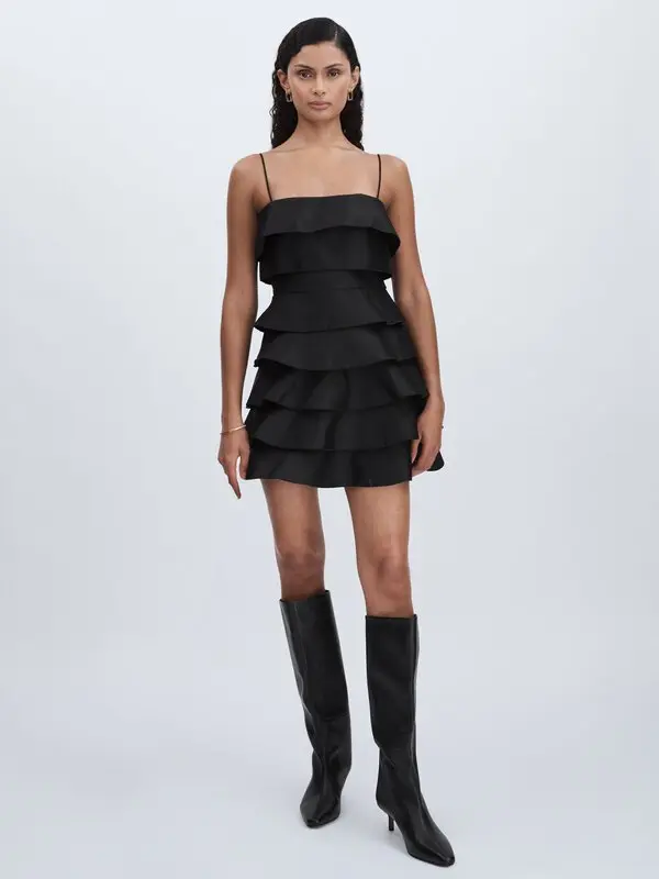 Acler Tiered Frill Mini Dress