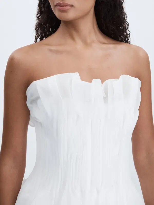 Acler Clements Organza Strapless Top