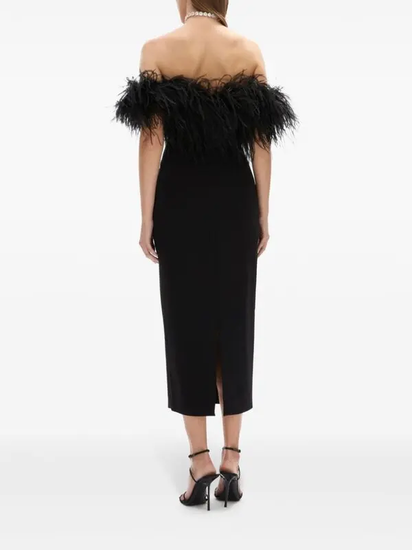Rachel Gilbert Link Feathered Dress