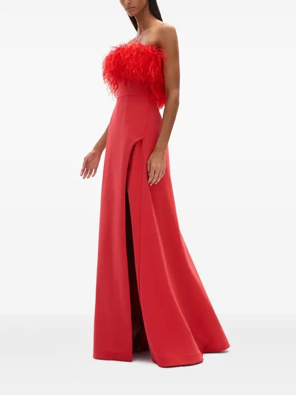 rachel gilbert red dress Rachel Gilbert Women's Dover MINI, Red, Polyester, 2
