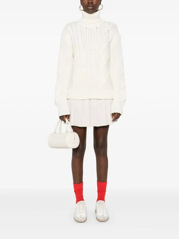 Moncler Wool Turtleneck Sweater - White