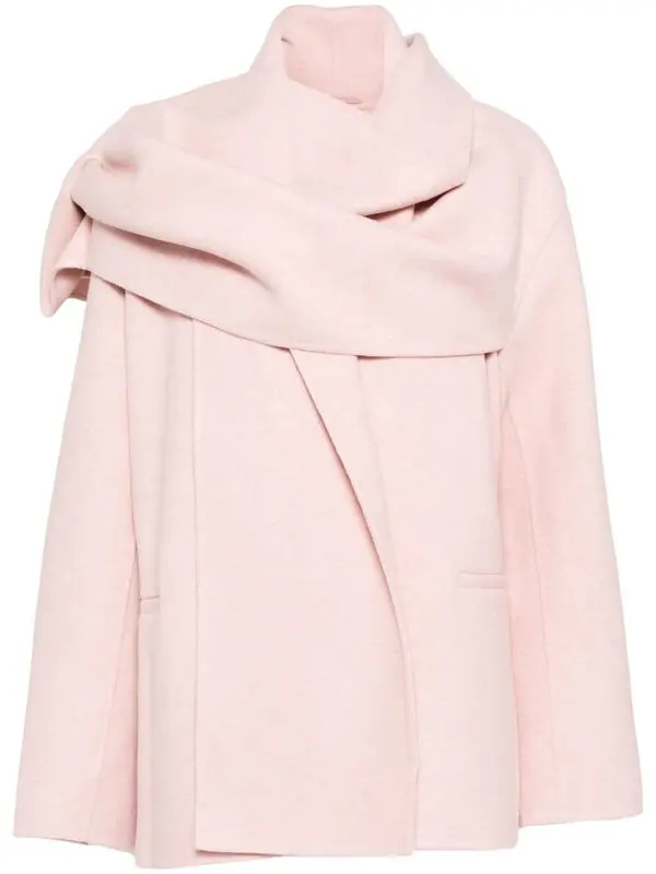 JNBY Scarf-collar Wool-blend Coat