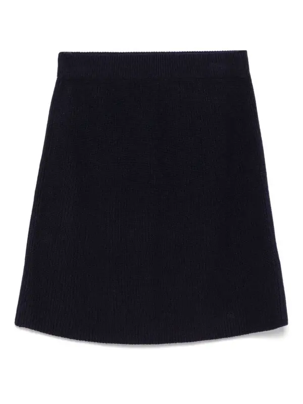 Maison Kitsuné Bold Fox Head Mini Skirt - Blue