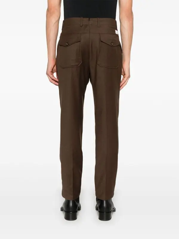MANUEL RITZ Flannel Trousers - Brown