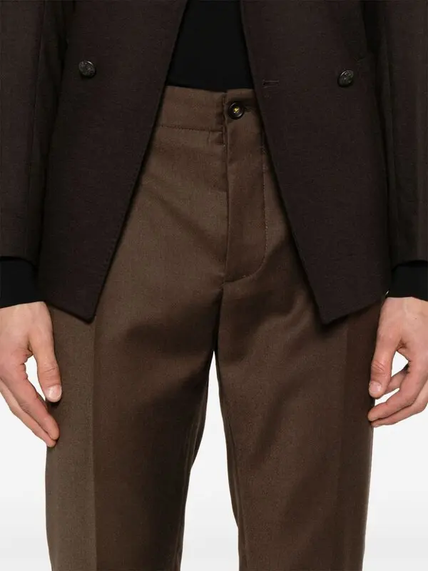 MANUEL RITZ Flannel Trousers - Brown