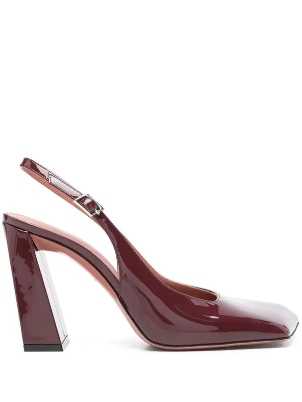 Amina Muaddi 95mm Charlotte Slingback Pumps