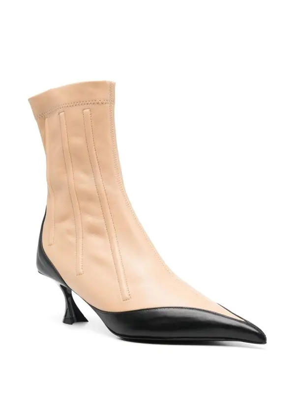 MUGLER 55mm Fang Ankle Boots