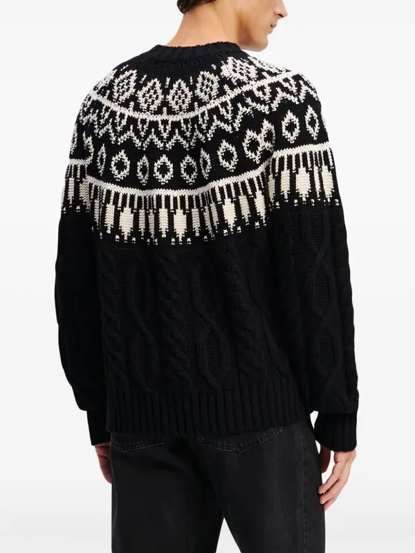 Karl Lagerfeld Patterned Intarsia-knit Jumper