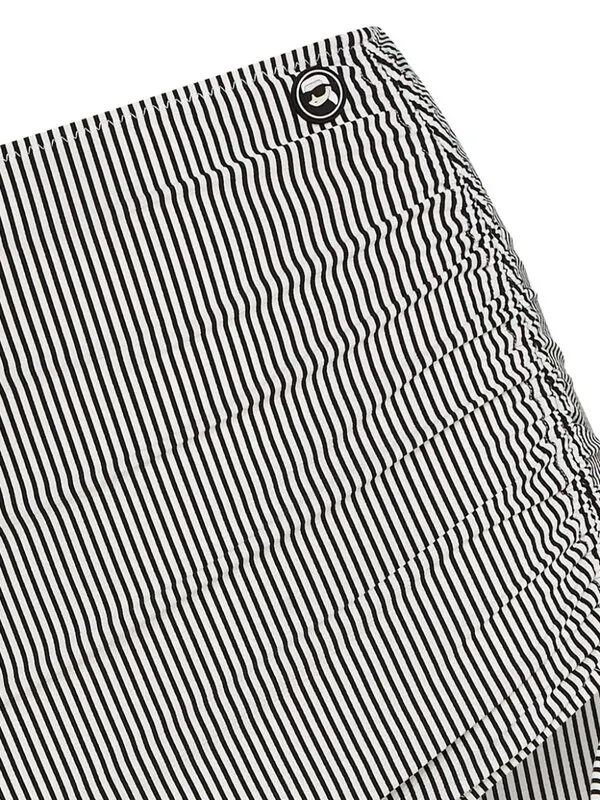 Karl Lagerfeld Ikon Striped Pareo - Black