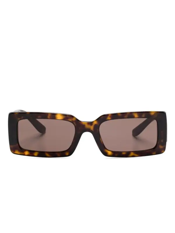 Dolce & Gabbana Logo-engraved Sunglasses - Brown