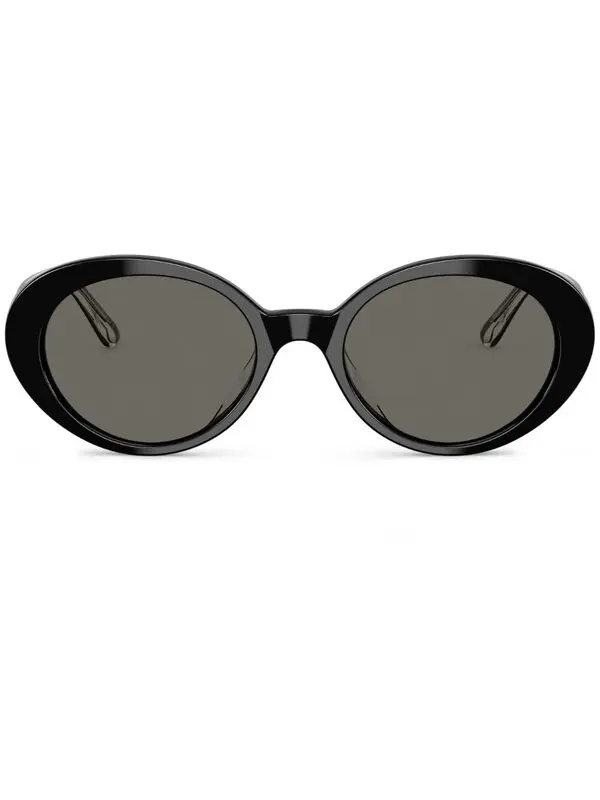 Oliver Spencer Oval-frame Sunglasses - Black
