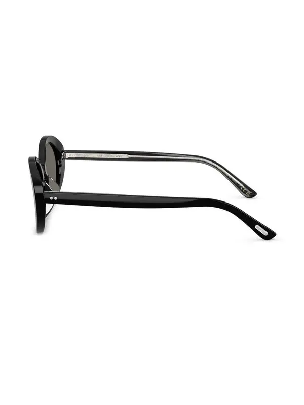 Oliver Spencer Oval-frame Sunglasses - Black
