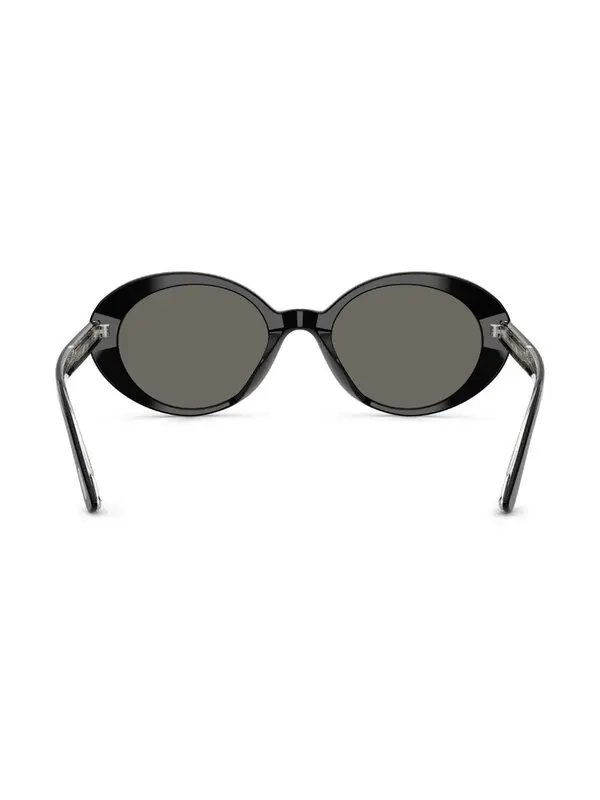 Oliver Spencer Oval-frame Sunglasses - Black