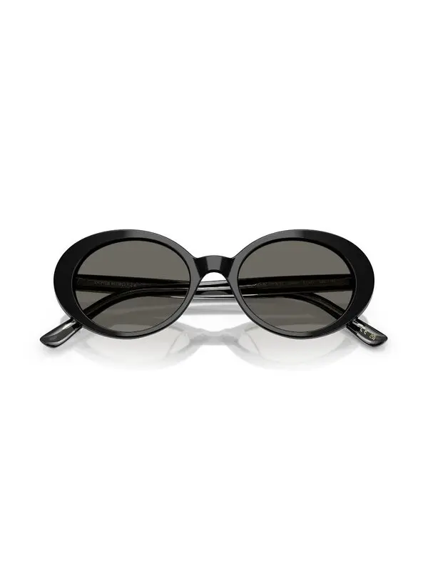 Oliver Spencer Oval-frame Sunglasses - Black