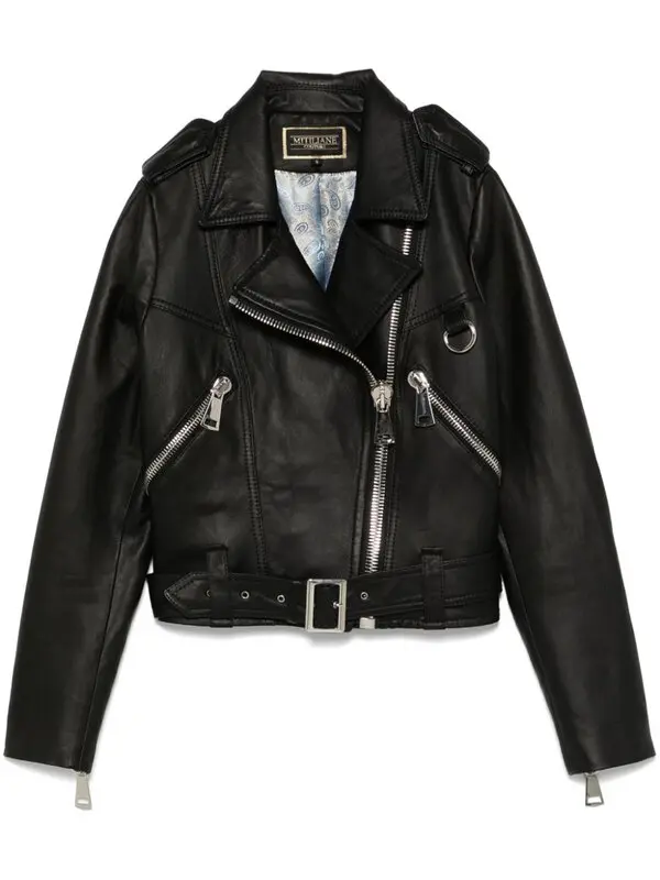MITILIANE COUTURE Leather Biker Jacket