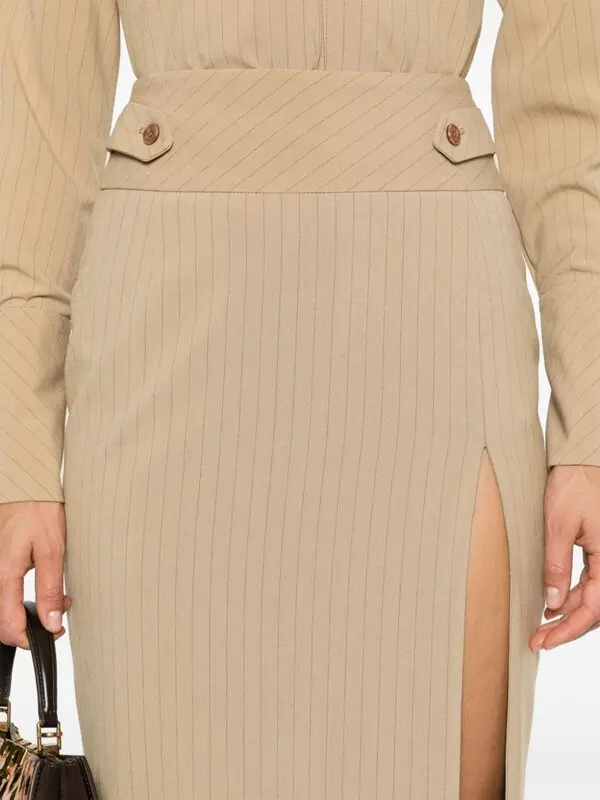 MITILIANE COUTURE Pinstriped Maxi Skirt
