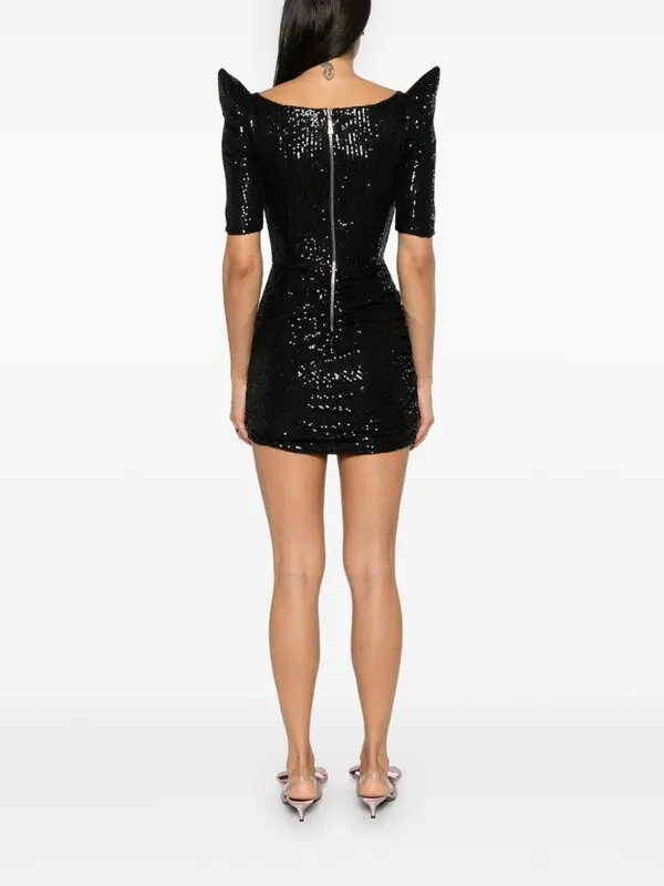 MITILIANE COUTURE Sequinned Mini Dress - Black