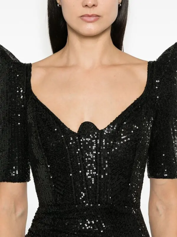 MITILIANE COUTURE Sequinned Mini Dress - Black