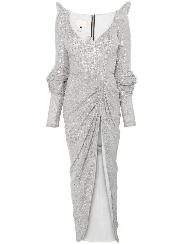 MITILIANE COUTURE Sequinned Gown - Grey