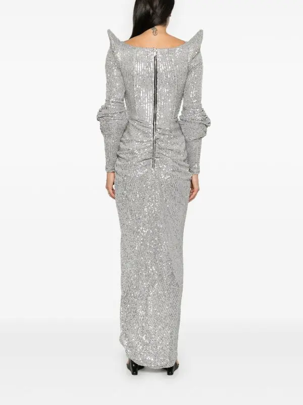 MITILIANE COUTURE Sequinned Gown - Grey