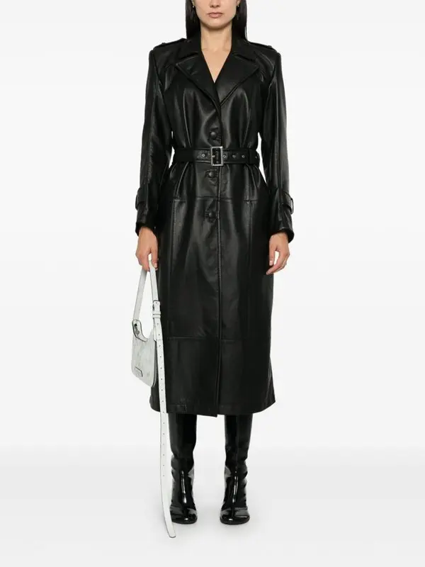MITILIANE COUTURE Nappa Leather Trench Coat