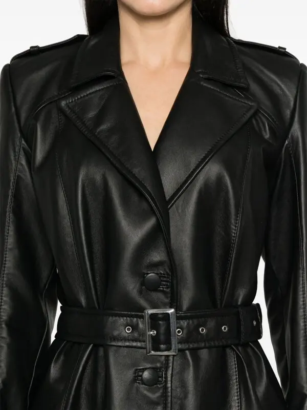 MITILIANE COUTURE Nappa Leather Trench Coat
