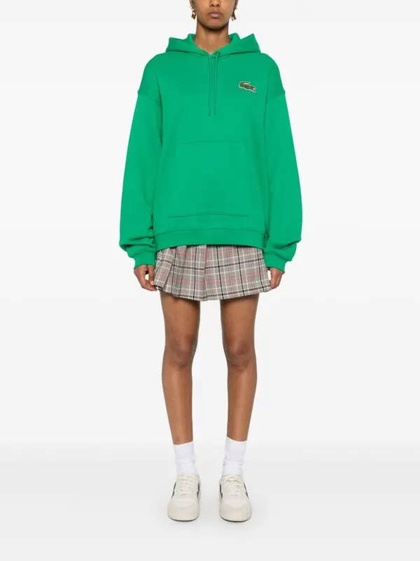 Lacoste Crocodile-patch Hoodie - Green