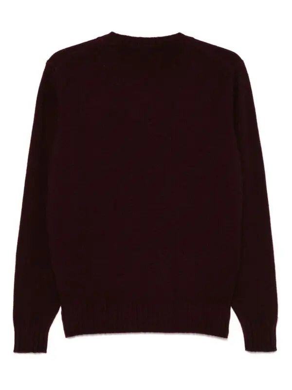 DELL'OGLIO Crew Neck Sweater - Red