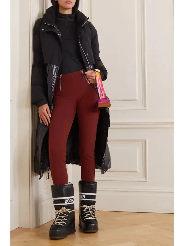JETSET Brazil Slim-leg Ski Pants - Burgundy
