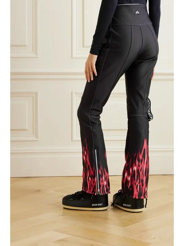 JETSET Tiby Printed Ski Pants - Black