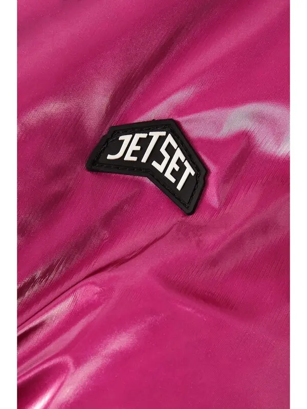 JETSET Quilted Metallic Ski Jacket - Pink