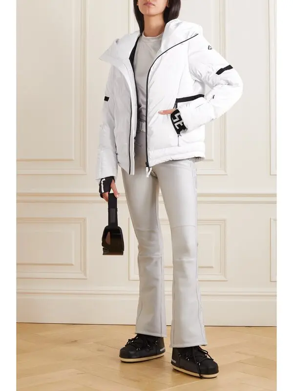 JETSET Joanna Hooded Quilted Ski Jacket - White