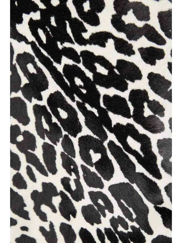 Michael Kors Leopard-print Calf Hair Mini Skirt