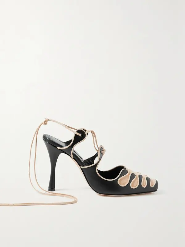 Manolo Blahnik Antero 105 Leather And Suede Pumps