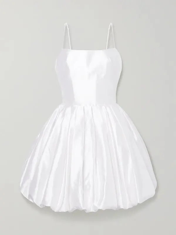 RASARIO Silk-satin Mini Dress
