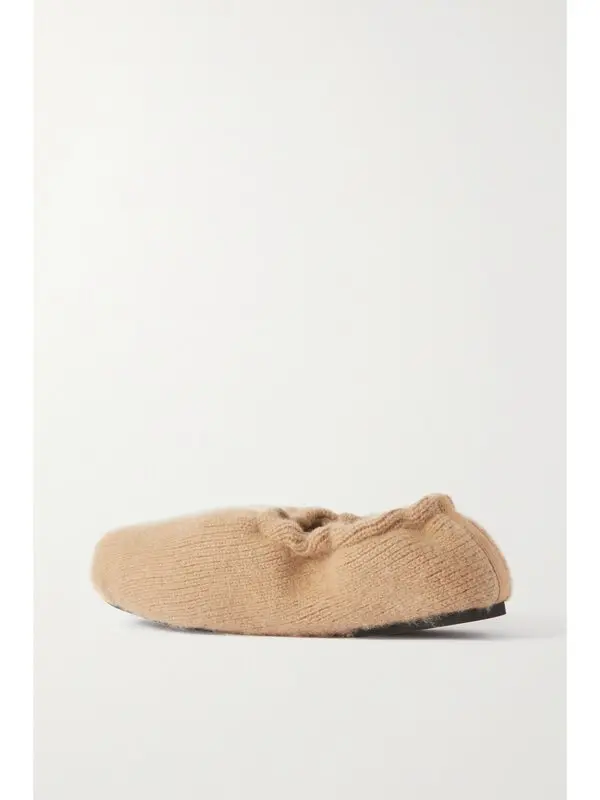 Khaite Logan Cashmere Ballet Flats