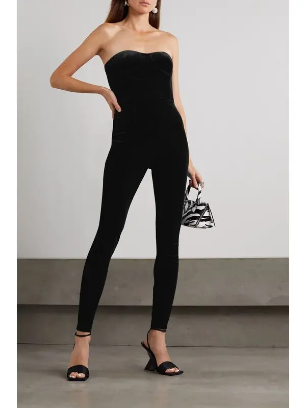 Alex Perry Beckham Strapless Jumpsuit