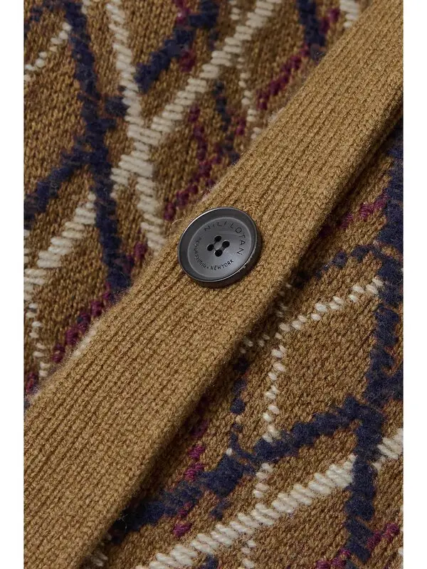 NILI LOTAN Cato Argyle Wool And Cashmere-blend Cardigan