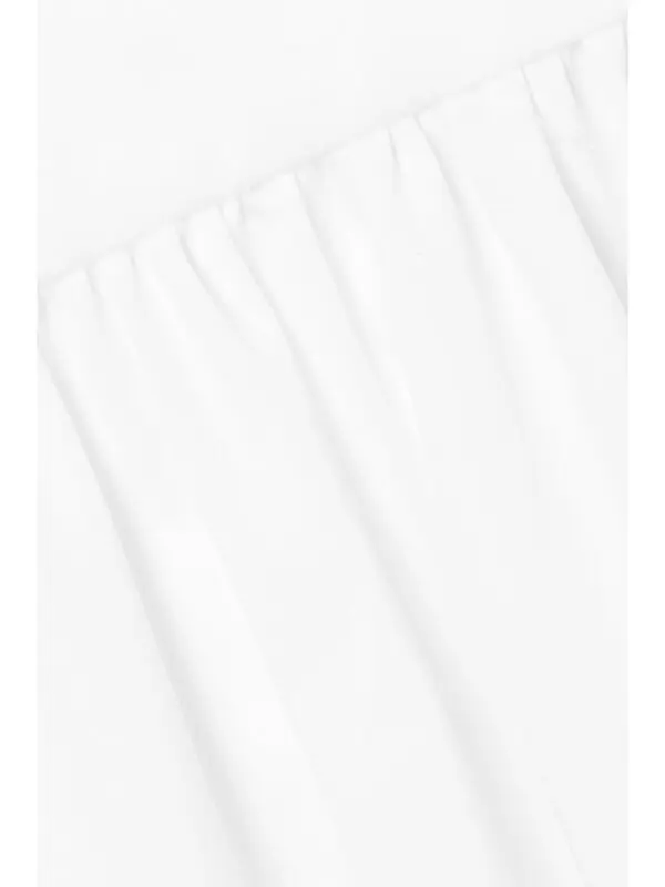Adam Lippes Bow-embellished Cotton-poplin Top